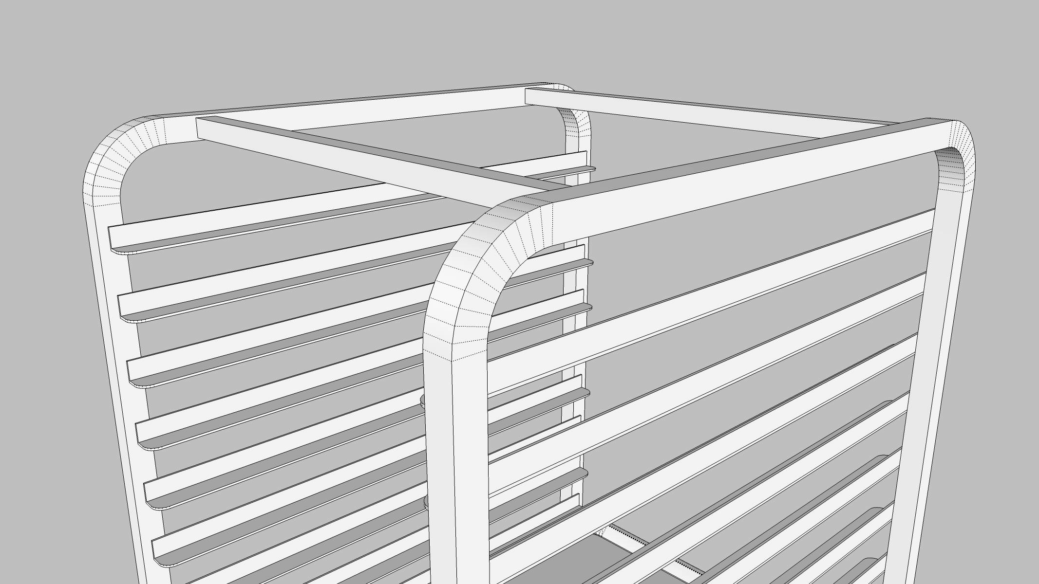 sheet tray rack style 3d c4d