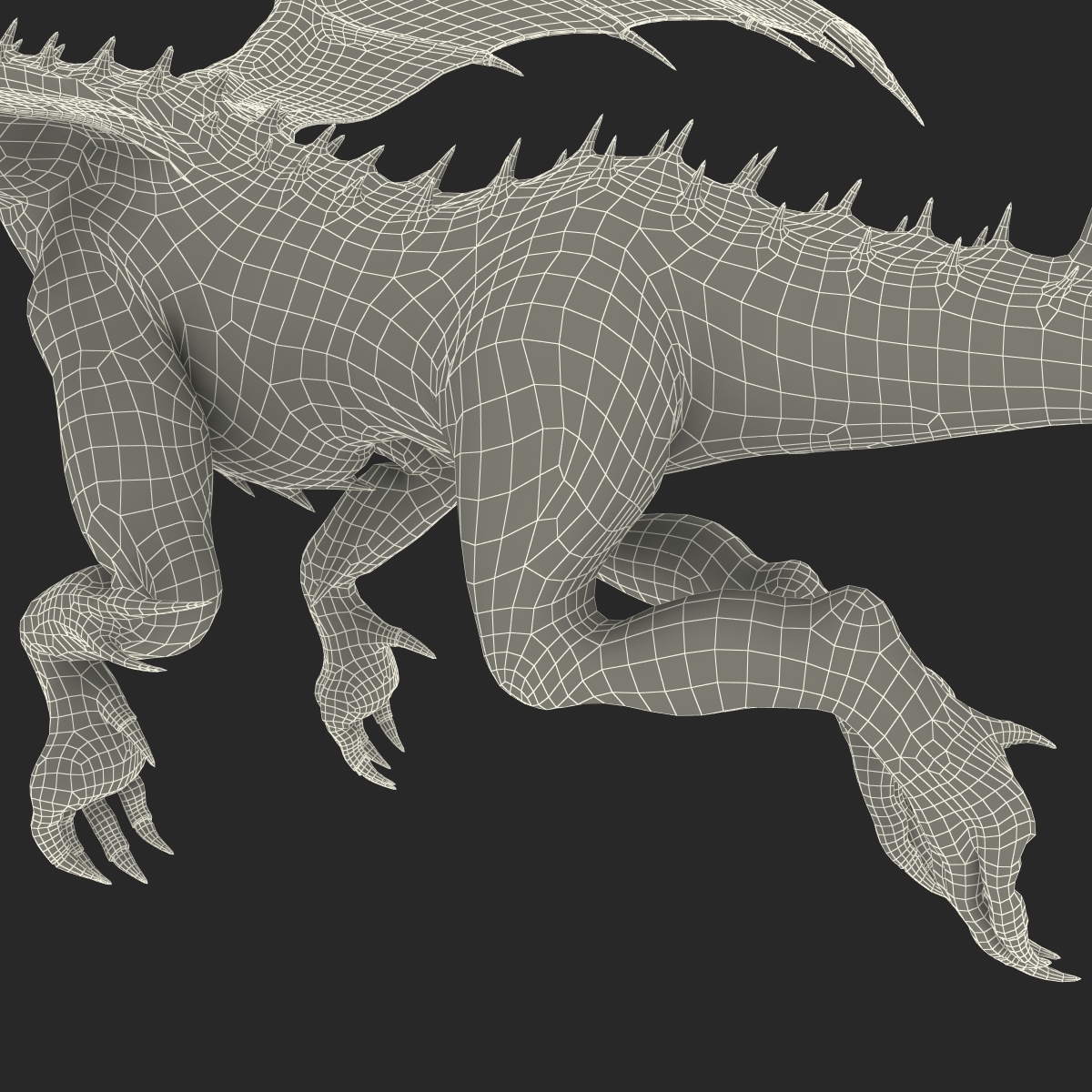 dragon 3 pose 1 3d model