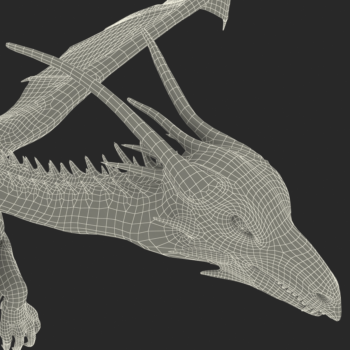dragon 3 pose 1 3d model