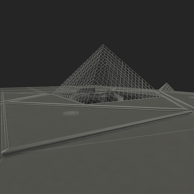 louvre gallery 3d model