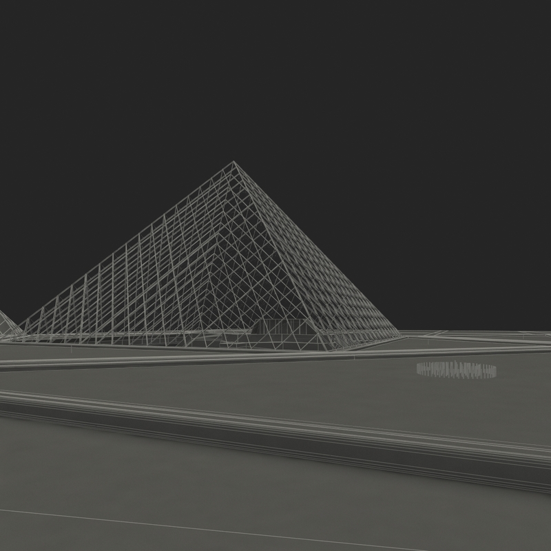 louvre gallery 3d model