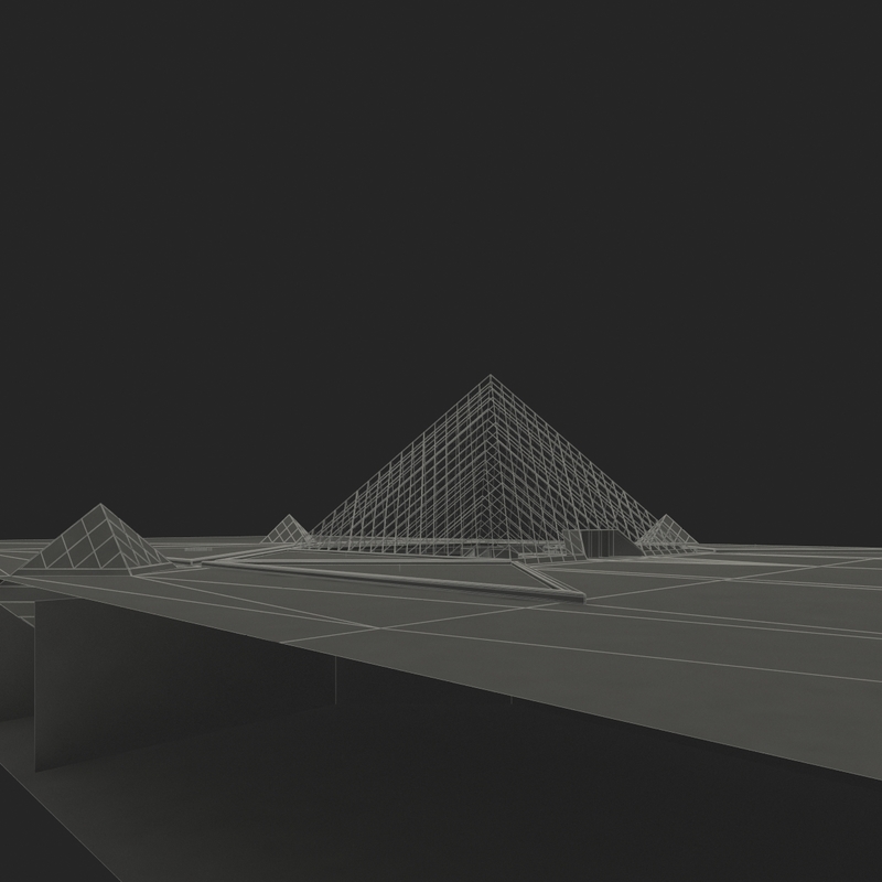 louvre gallery 3d model
