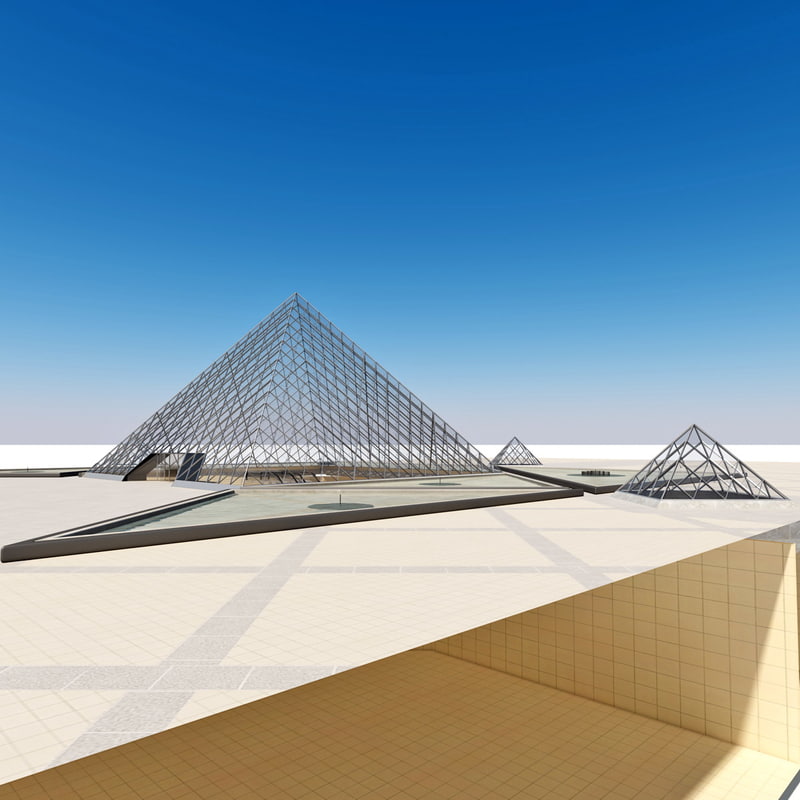 louvre gallery 3d model