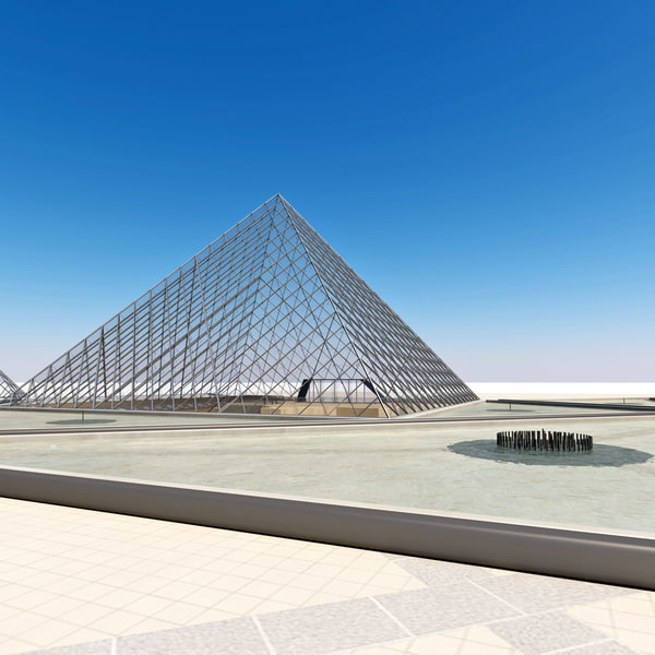 louvre gallery 3d model