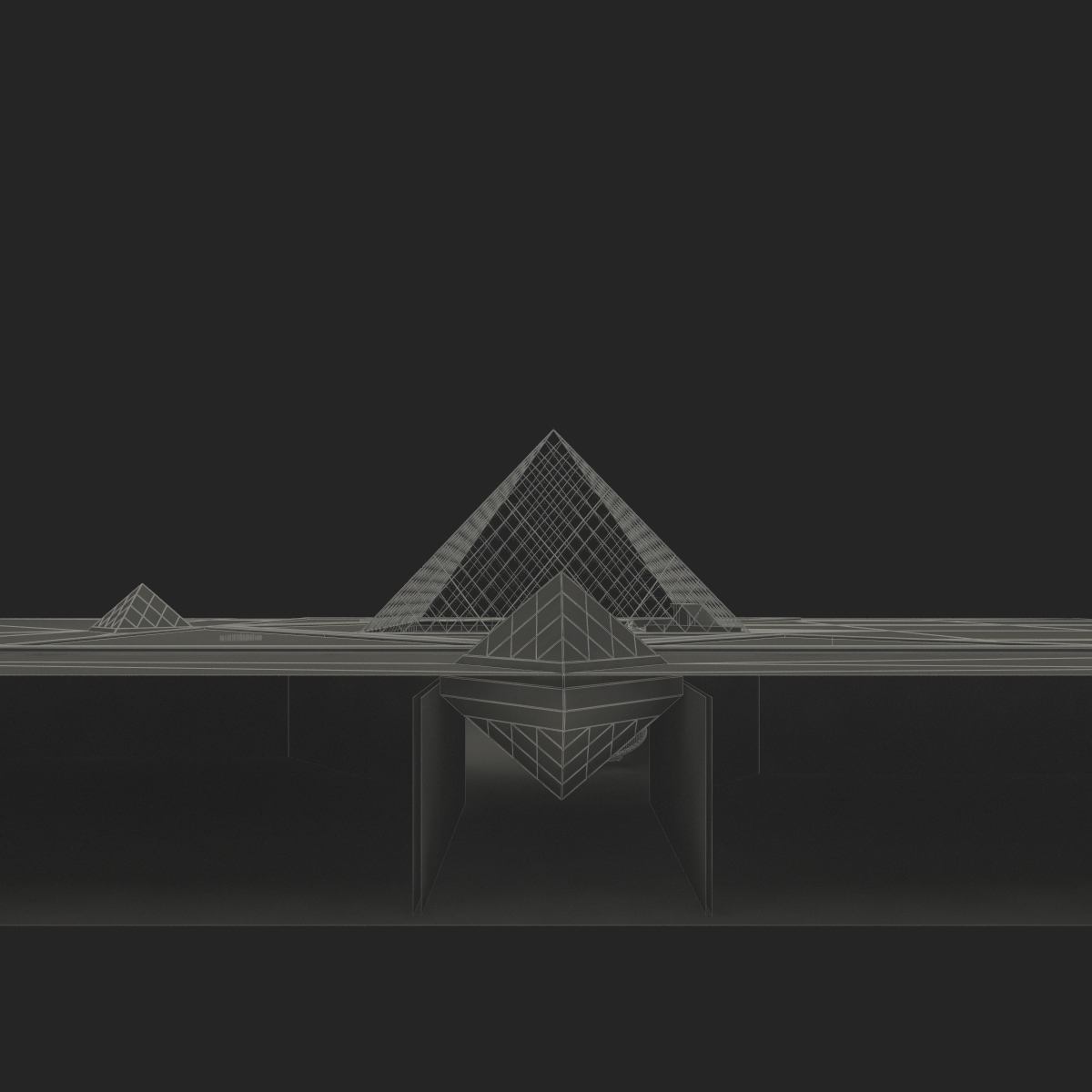 louvre gallery 3d model