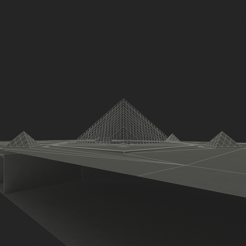 louvre gallery 3d model
