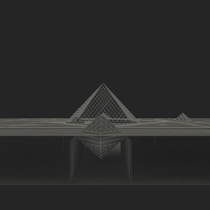 louvre gallery 3d model