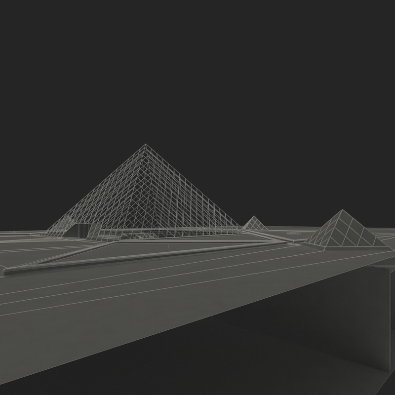 louvre gallery 3d model
