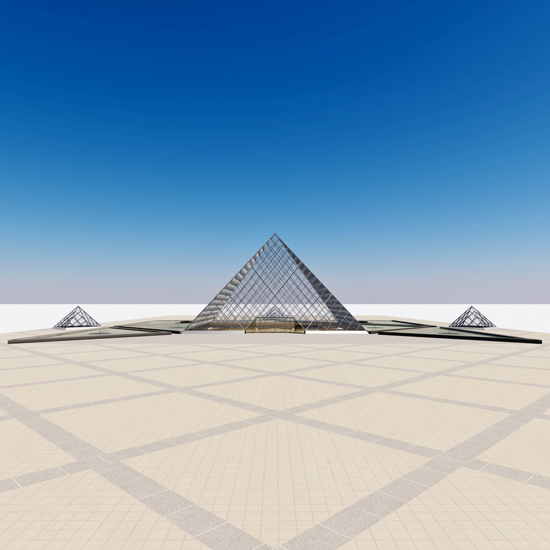 louvre gallery 3d model