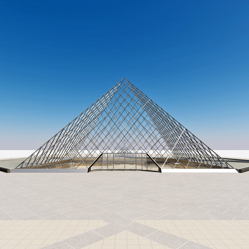 louvre gallery 3d model