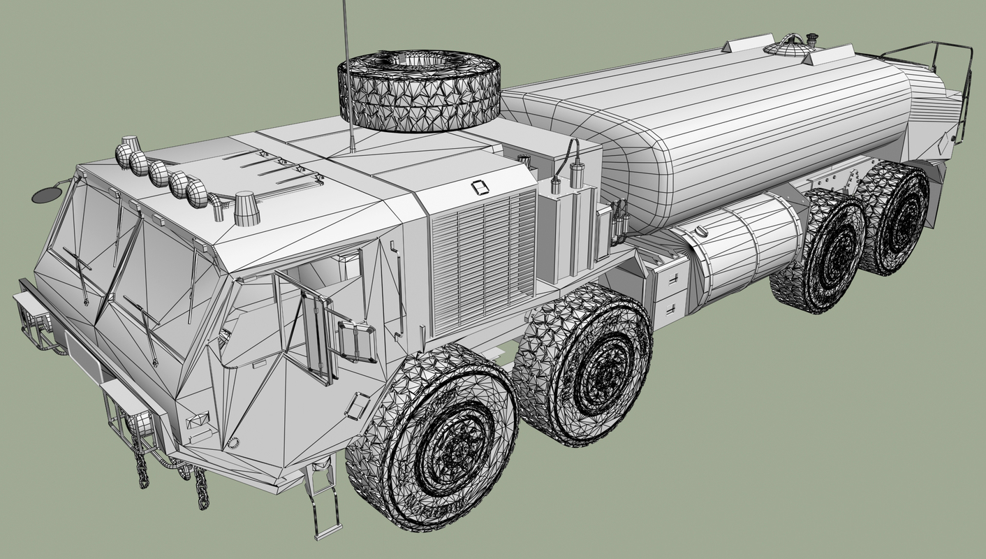 hemtt a4 m978 fuel 3d model