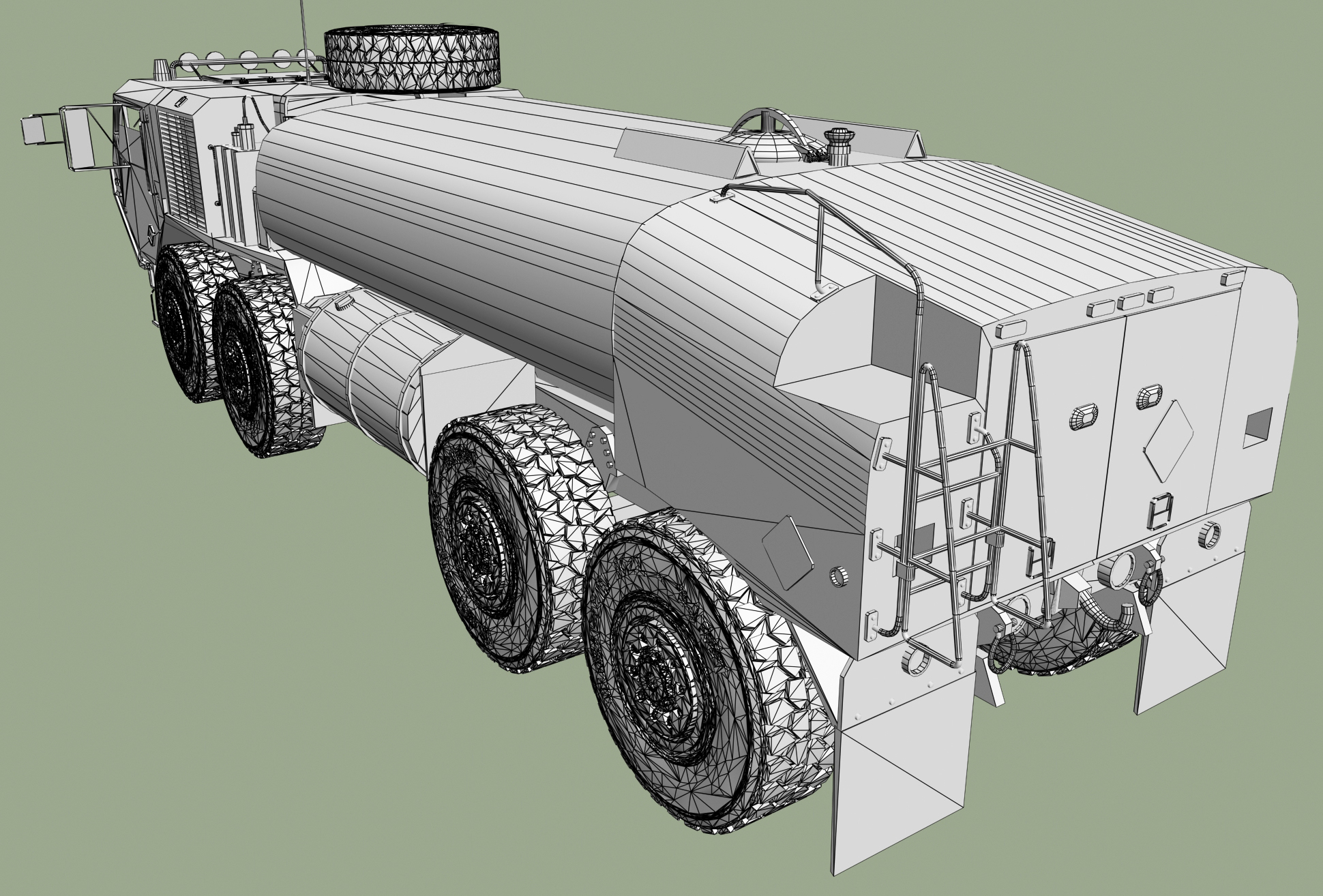 hemtt a4 m978 fuel 3d model