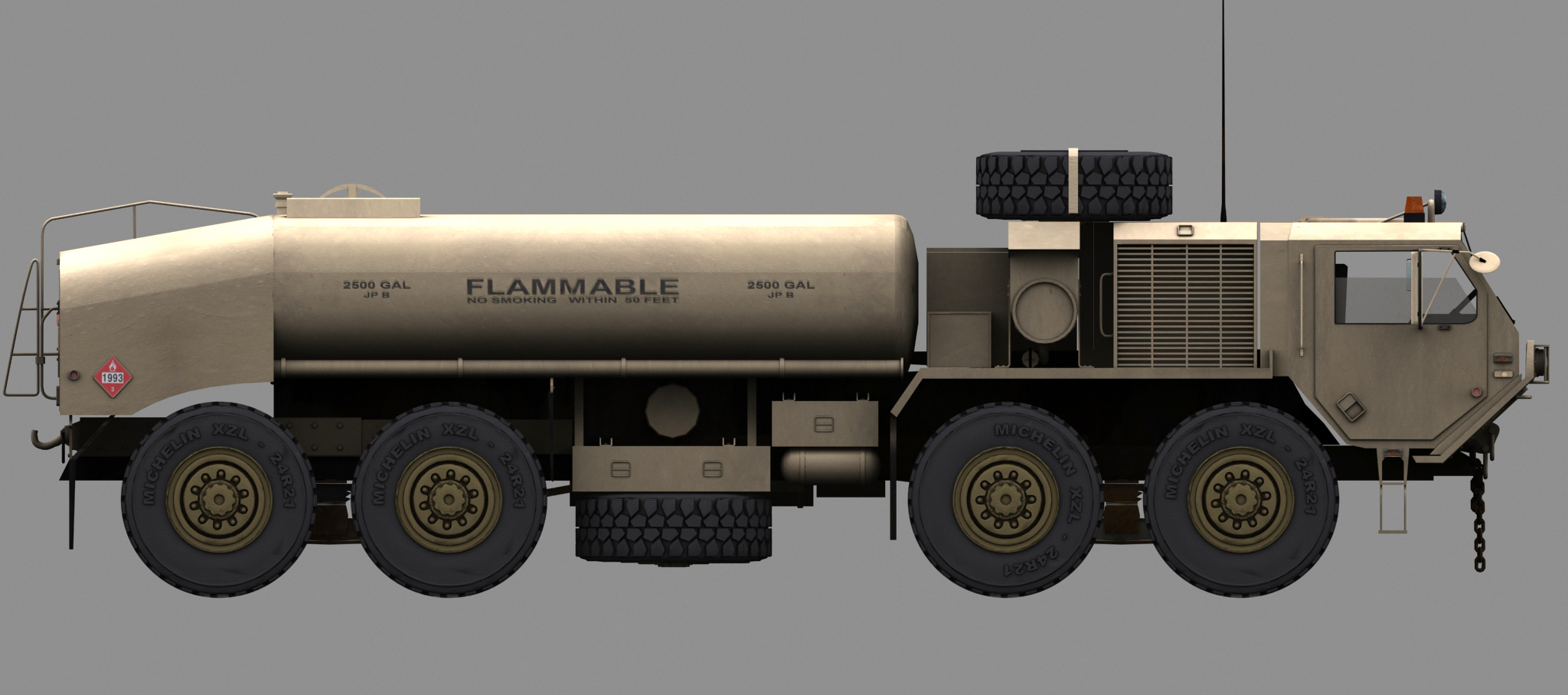 hemtt a4 m978 fuel 3d model