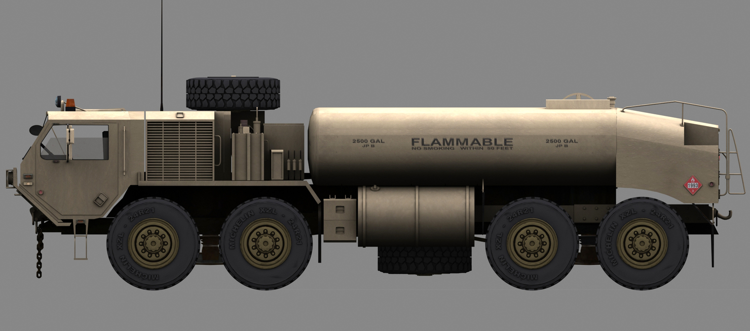hemtt a4 m978 fuel 3d model