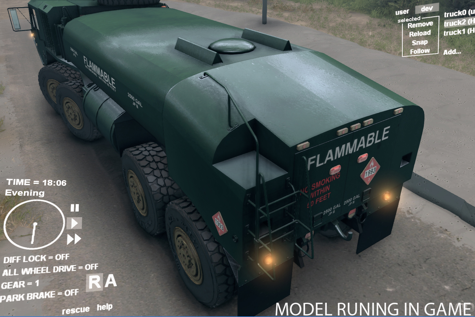 hemtt a4 m978 fuel 3d model