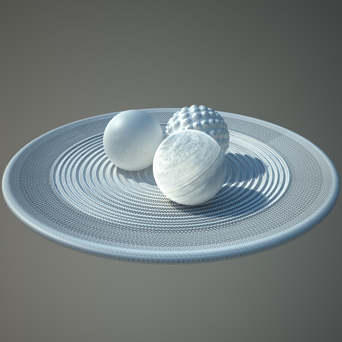 Dekorativer Teller und Kugeln 3D-Modell - TurboSquid 834687