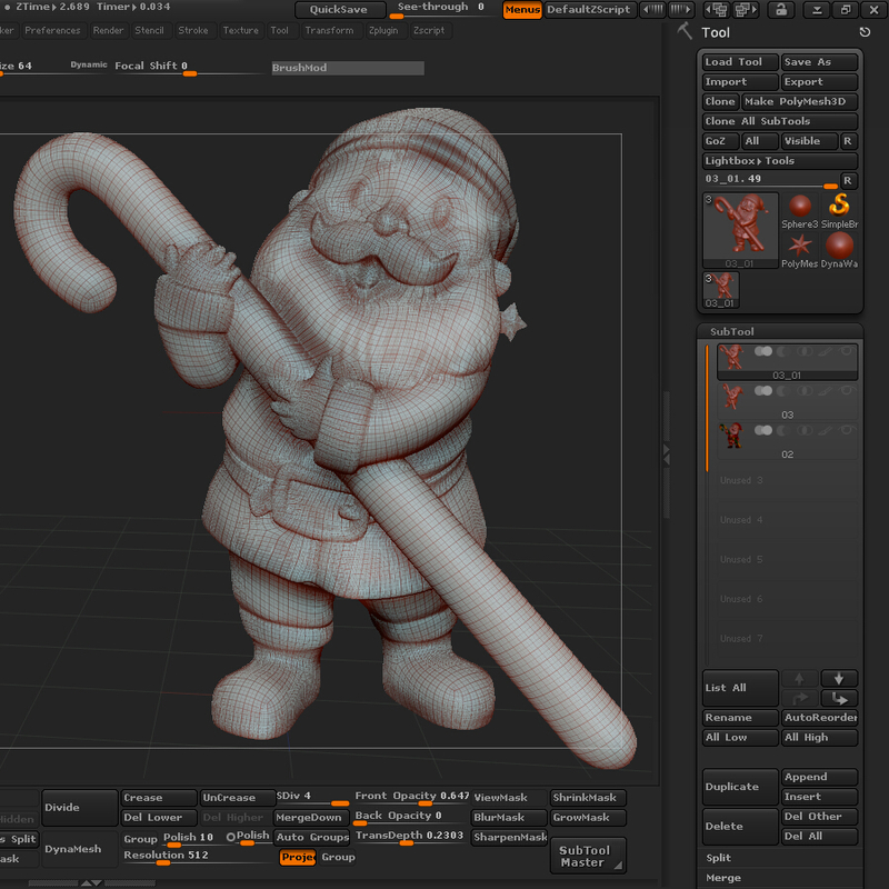 3d santa claus model