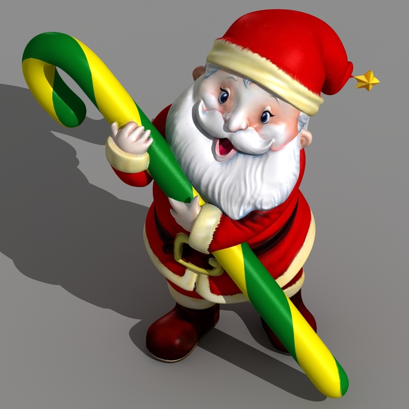 3d santa claus model