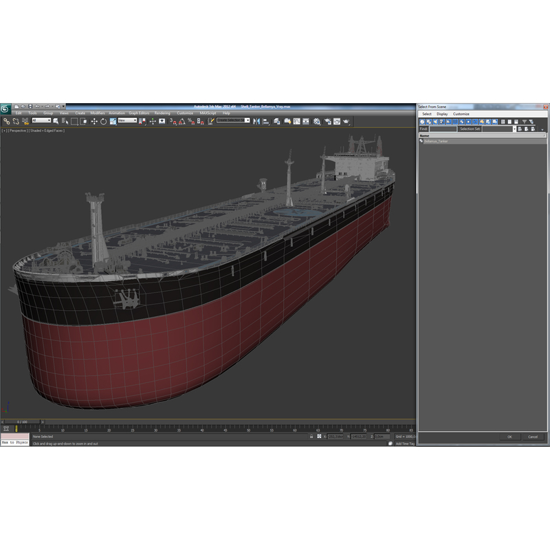3d model shell tanker bellamya