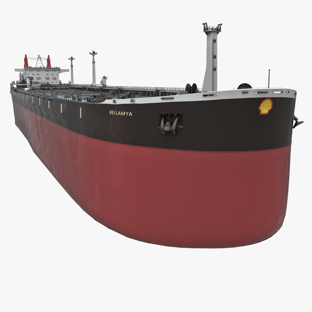 3d model shell tanker bellamya