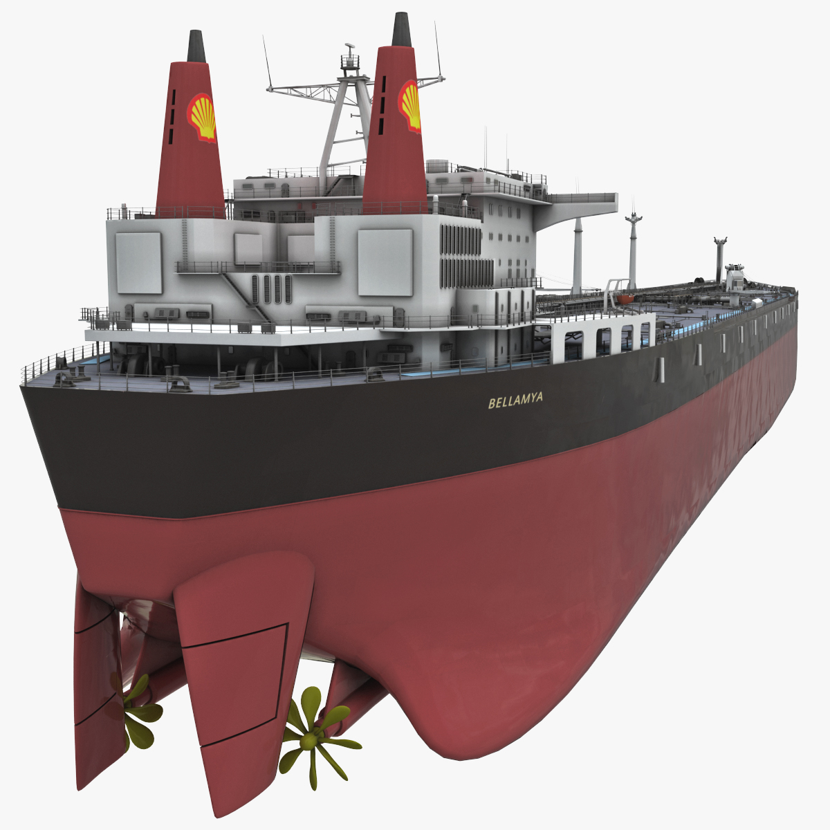 3d model shell tanker bellamya