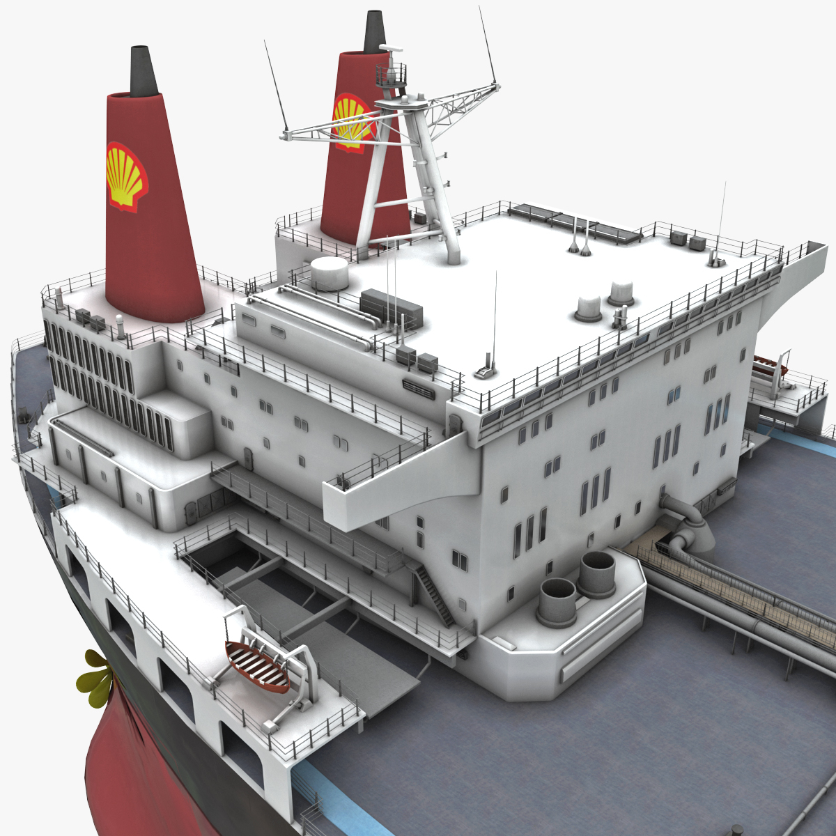 3d model shell tanker bellamya