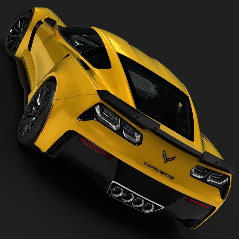 2015 corvette z06 3d model