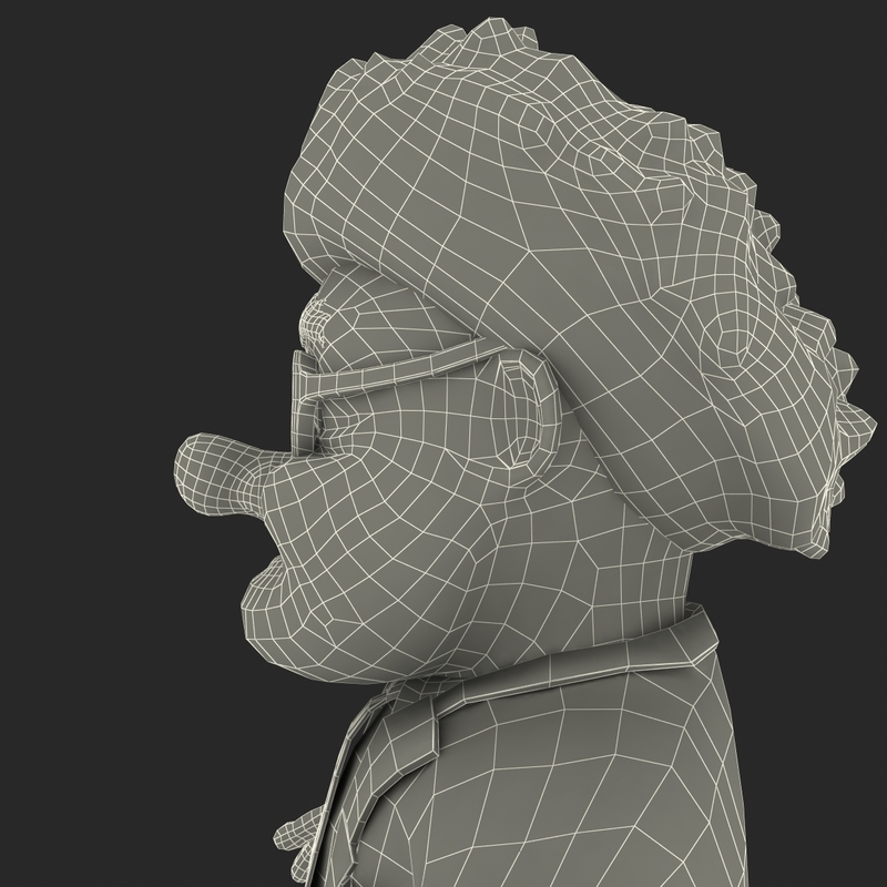 3d model cartoon scientist