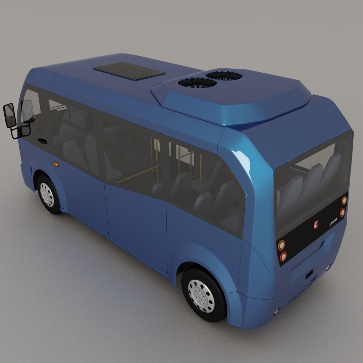 3d model karsan jest minibus