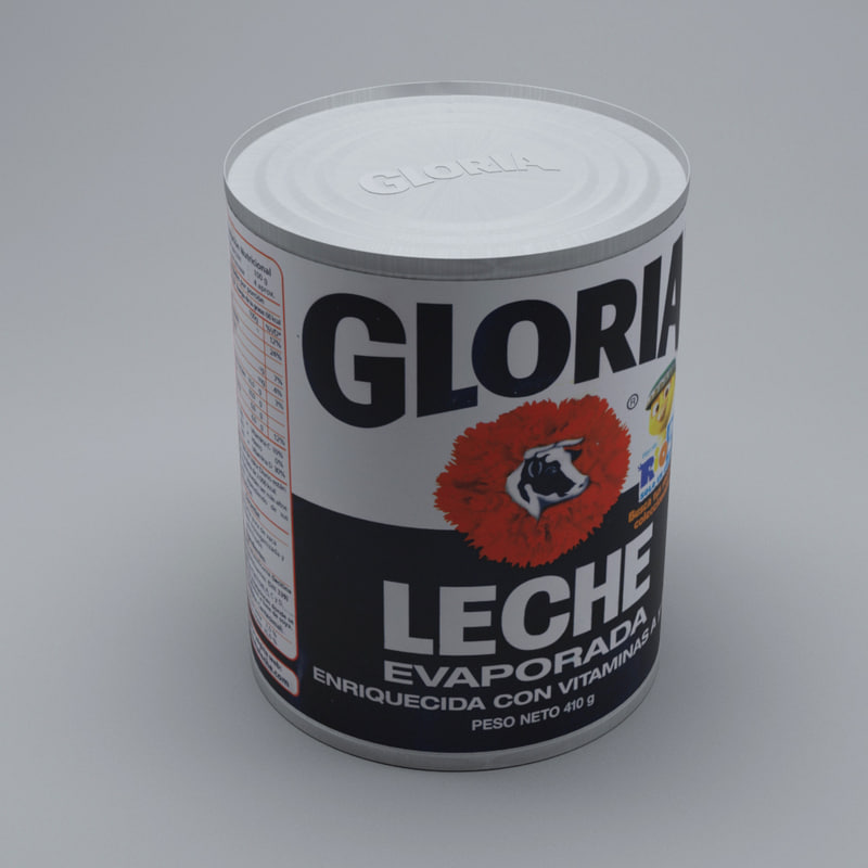 3d gloria milk tin lata