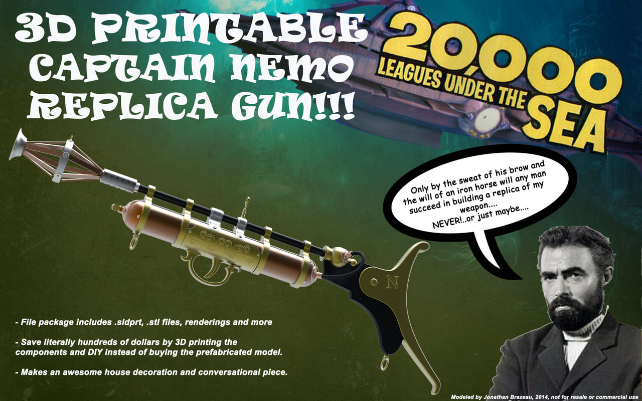 3d printable captain nemo replica