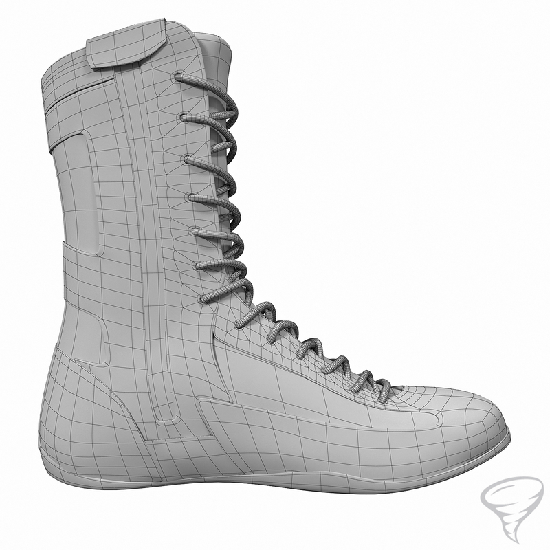 3d model everlast boxing shoes