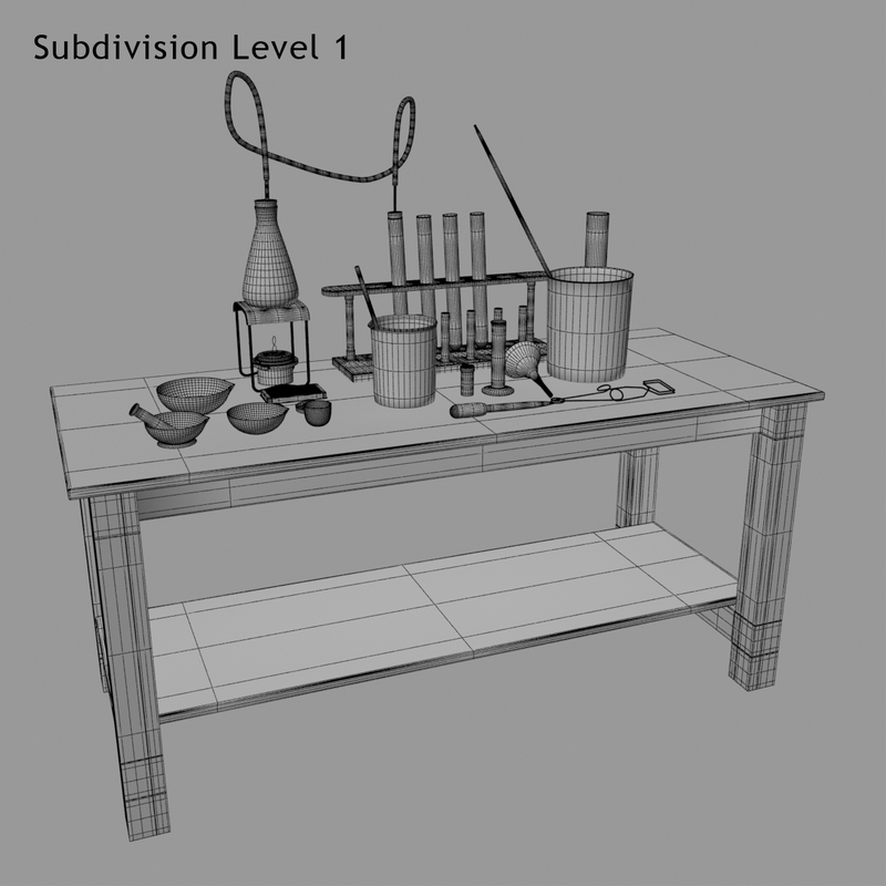 chemistry lab table 3ds
