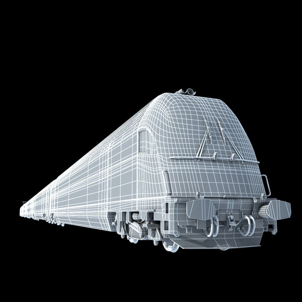 3d model railjet car locomotive