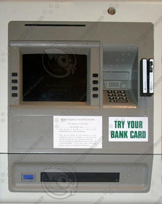 Texture Other old ATM machine