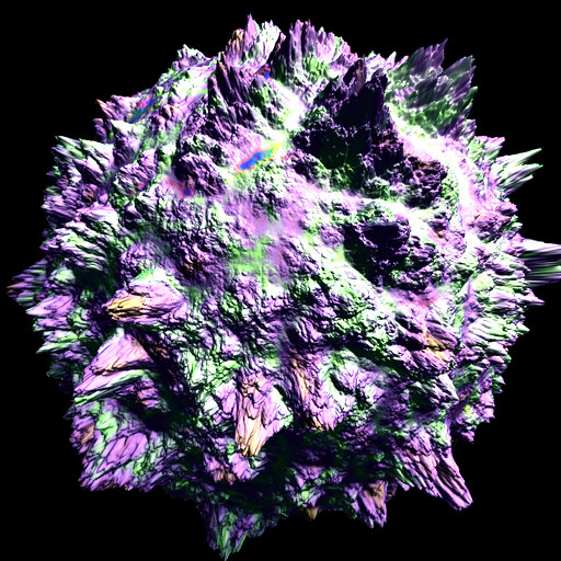 Materials Renderman scifi dented spikes