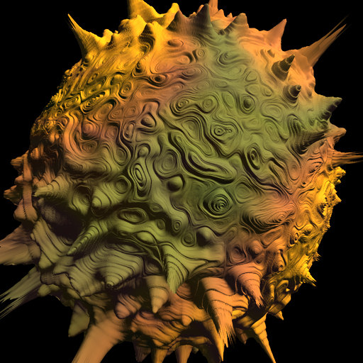 Materials Renderman scifi dented spikes