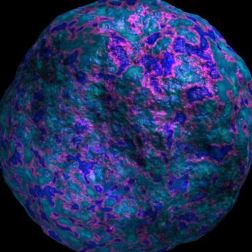 Materials Renderman scifi dented blue