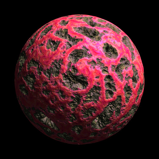 Materials Renderman scifi dented black