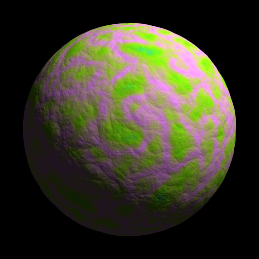 Materials Renderman scifi dented green