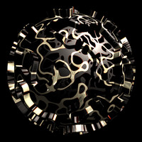 Materials Renderman scifi dented clear