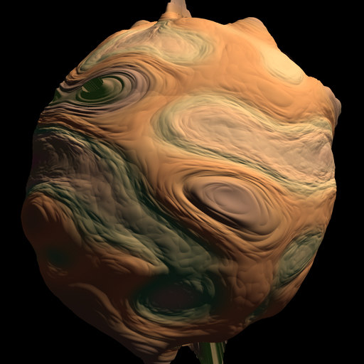 Materials Renderman scifi dented brown