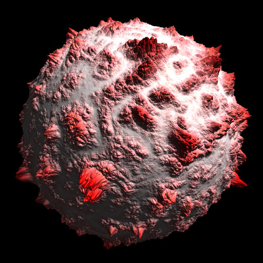 Materials Renderman scifi dented crater