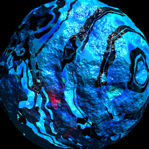 Materials Renderman scifi dented rocky