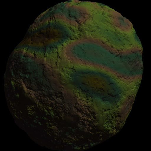 Materials Renderman alien green space