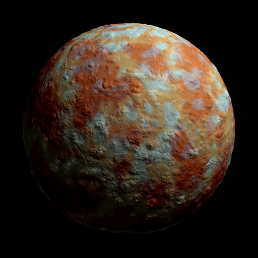 Materials Renderman space scifi brown