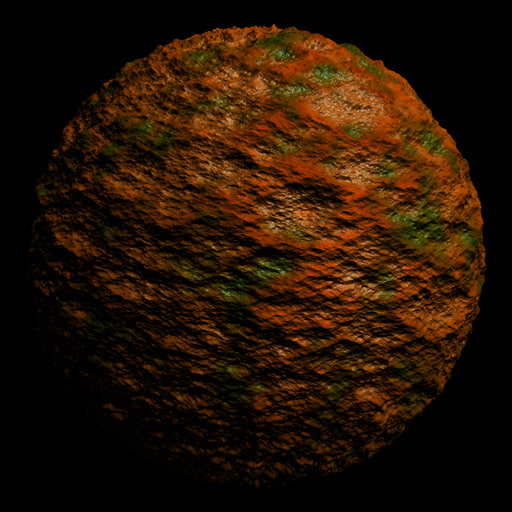 Materials Renderman scifi dented meteor
