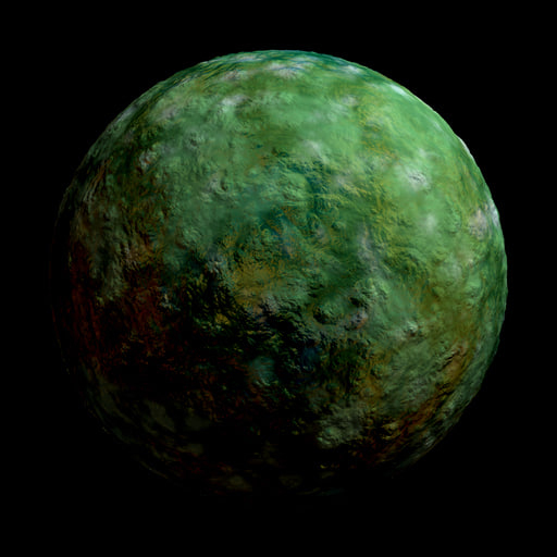 Materials Renderman scifi dented alien