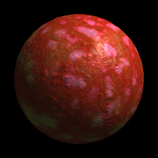 Materials Renderman scifi dented red