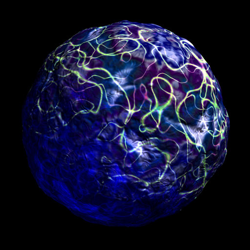 Materials Renderman scifi dented blue